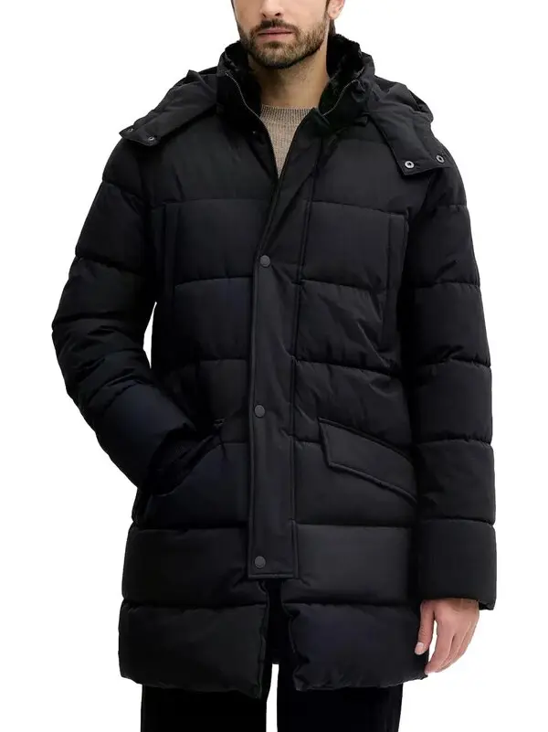 Karl Lagerfeld Hooded Padded Coat - Black