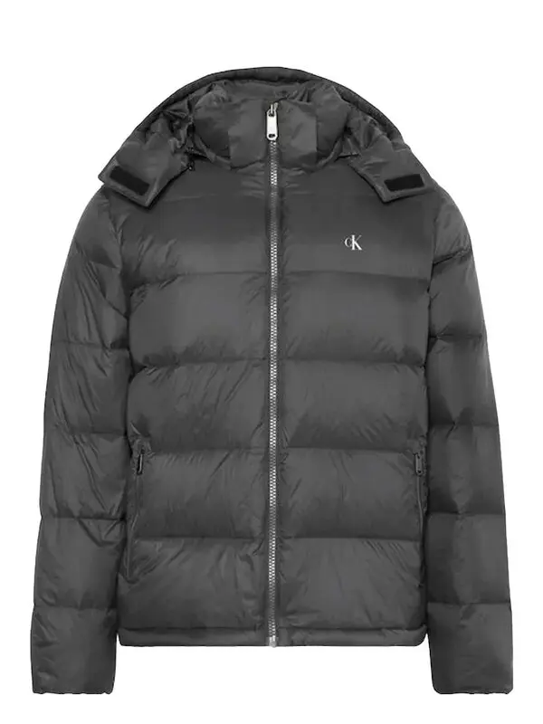 Calvin Klein Hooded Puffer Jacket - Grey