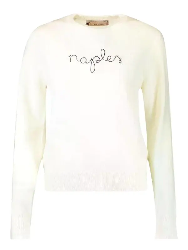 Lingua Franca Naples Crew Neck Sweater - Neutrals