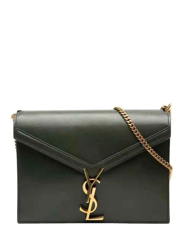 Saint Laurent 2018 Smooth Calfskin Monogram Cassandra Clasp Bag - Green