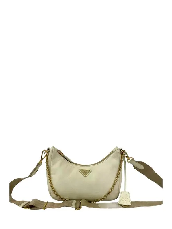 Prada 2019-2025 Saffiano Re-edition 2005 Satchel - White