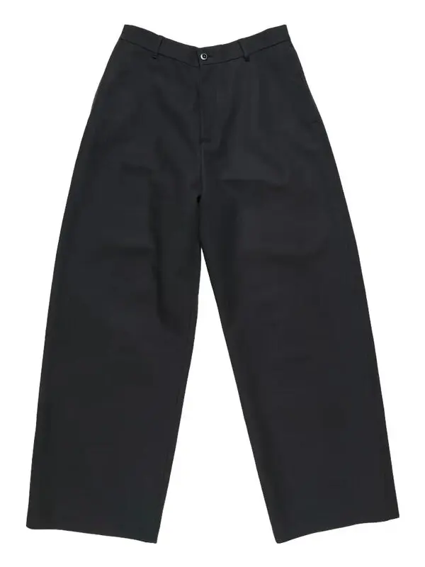Acne Studios Wide-leg Silk Trousers - Black