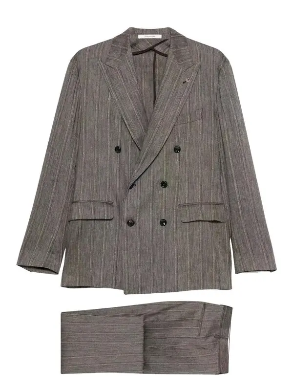 Tagliatore Double-breasted Suit - Brown