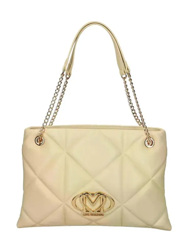 Moschino Logo-appliqué Tote Bag - Neutrals