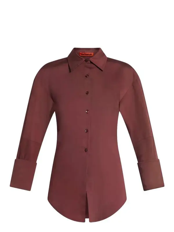 SIMONMILLER Back-tie Shirt - Brown