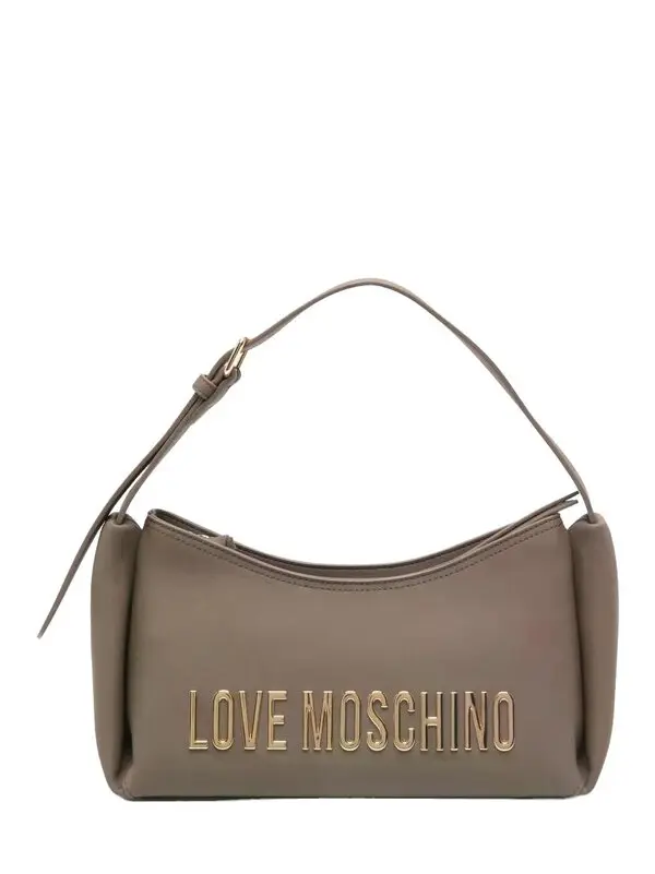 Moschino Logo-lettering Shoulder Bag - Brown