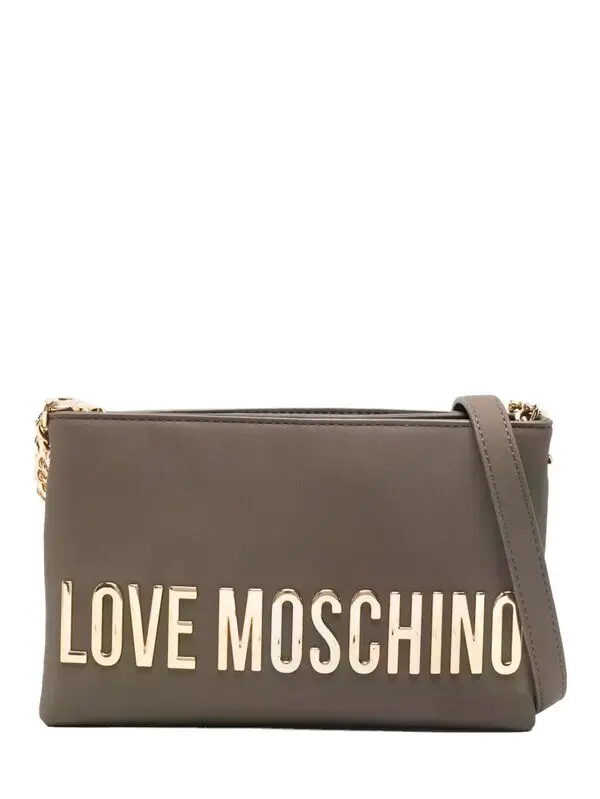 Moschino Logo Chain Mini Bag - Brown