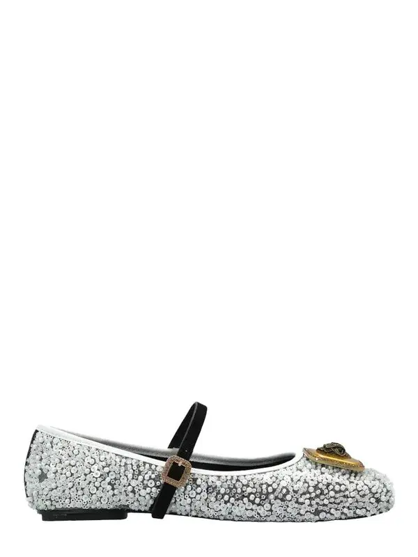Kurt Geiger Pimlico Embellished Ballet Flats - Grey