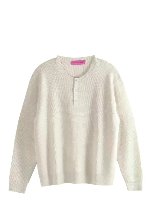 THE ELDER STATESMAN Buttoned Knitwear Sweater - Neutrals