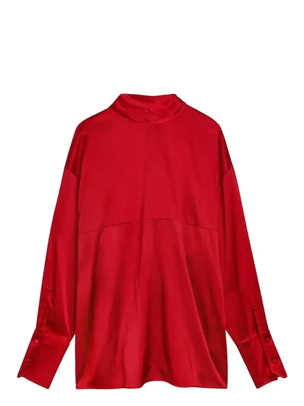 ARMARIUM Elide Buttoned-cuffs Blouse - Red