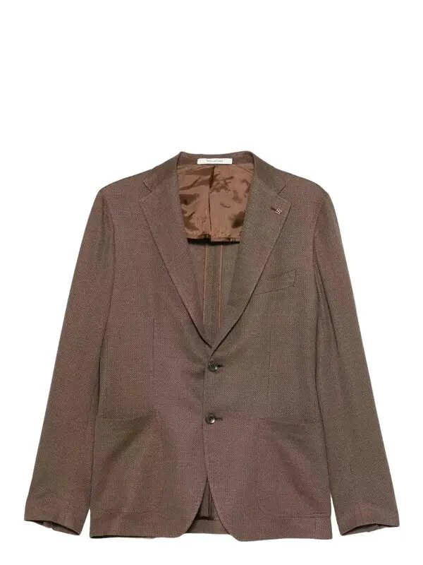 Tagliatore Notched-lapel Two-button Blazer - Brown