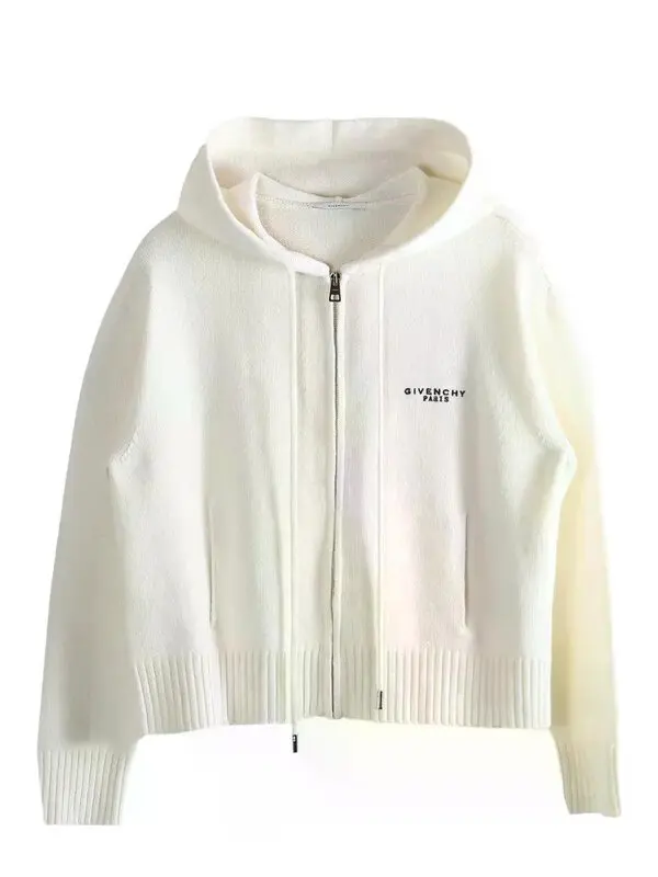 Givenchy Hooded Full-zip Cardigan - Neutrals