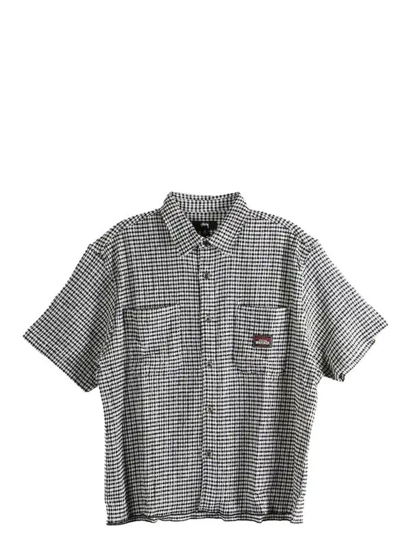 StÜssy Gingham Short Sleeve Shirt - White