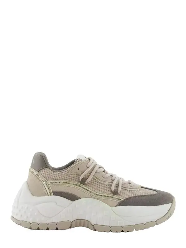 Armani Exchange Logo-detail Sneakers - Neutrals