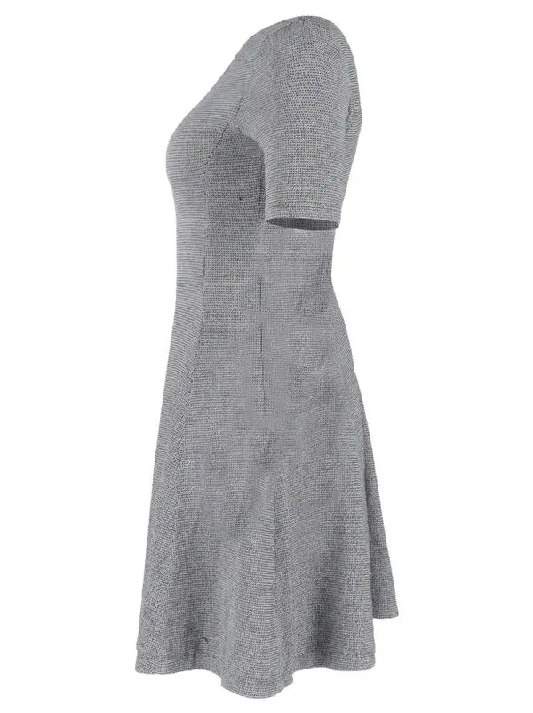 Theory Tweed Short-sleeve Mini Dress - Grey