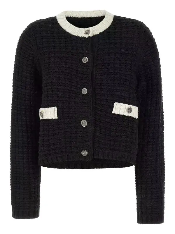 Liu Jo Trimmed Buttoned Cardigan - Black