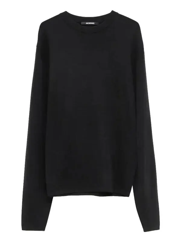 Jacquemus Crew-neck Sweater - Black