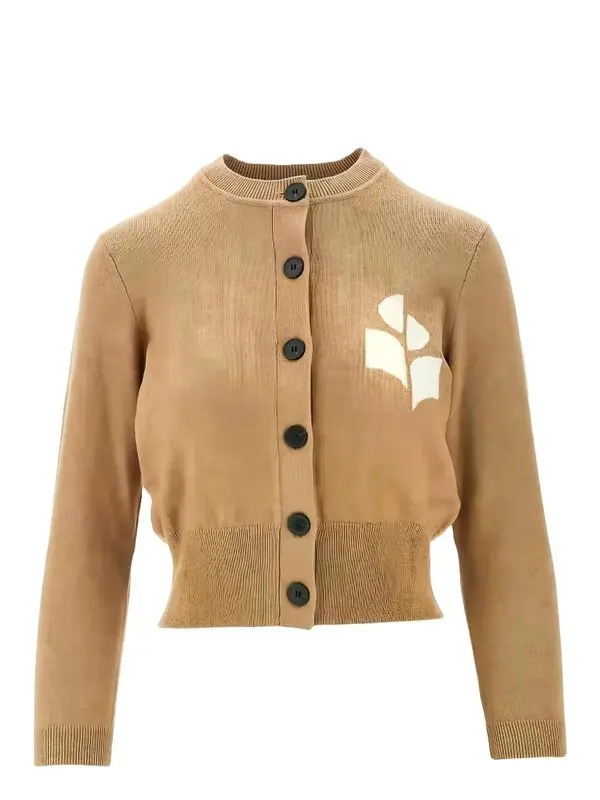 MARANT ETOILE Logo Cardigan - Brown
