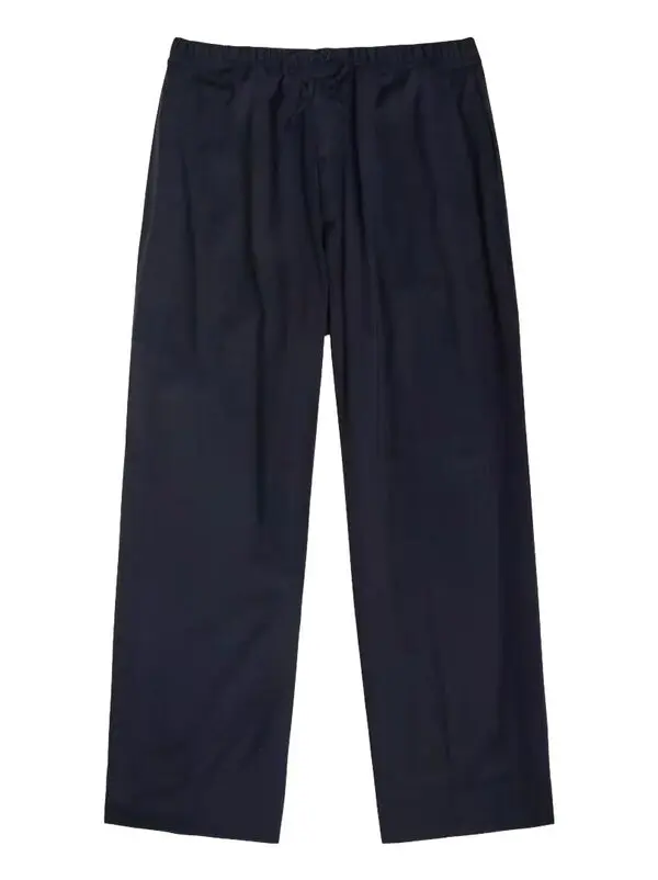 Officine Générale Nilson Drawstring Wide-leg Trousers - Blue