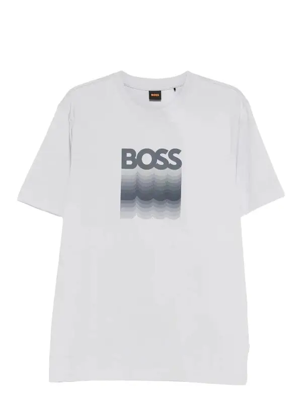 BOSS Logo-graphic T-shirt - Grey