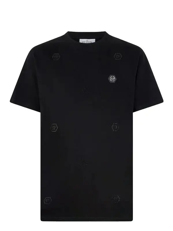 Philipp Plein Monogram Round-neck T-shirt - Black