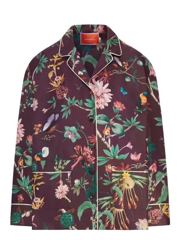La DoubleJ Floral-print Shirt - Red