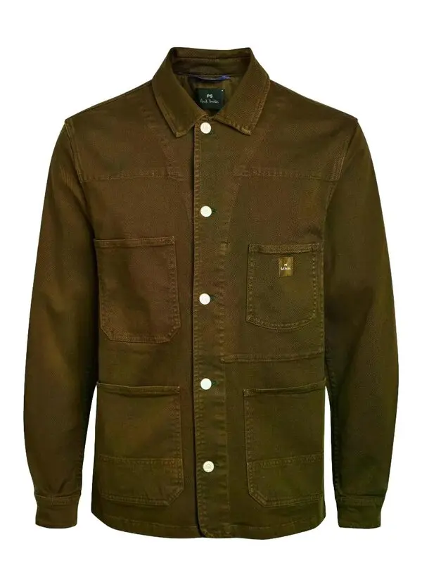 Paul Smith Button Fastening Pocket Shirt Jacket - Brown