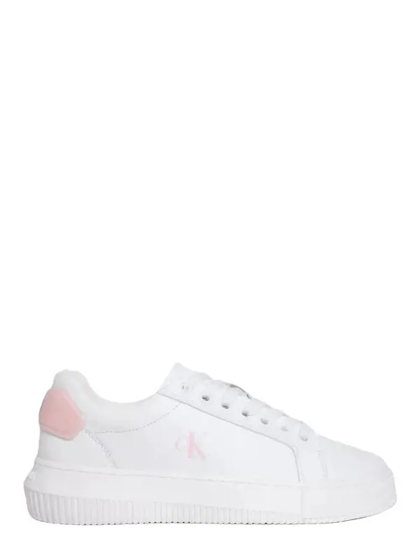 Calvin Klein Leather Sneakers - White