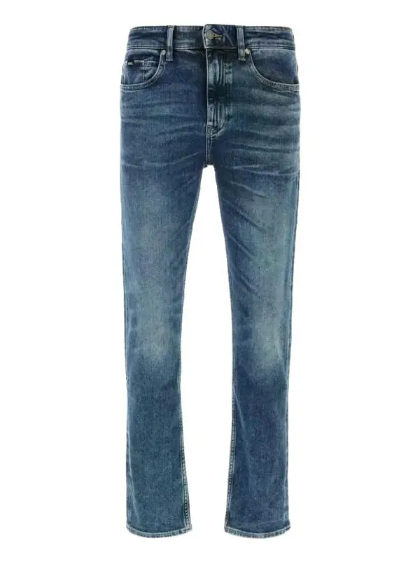 BOSS Cotton Denim Trousers - Blue