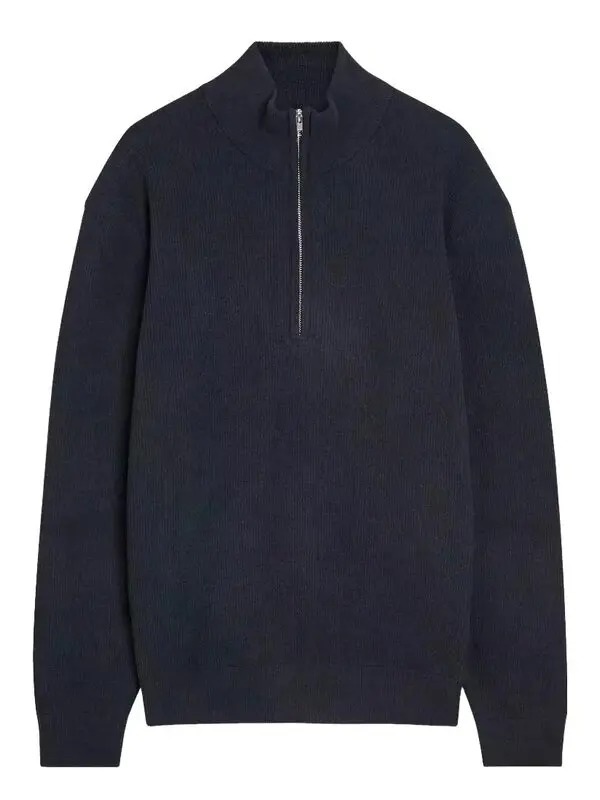 Nn07 Danny Half-zip Sweater - Blue