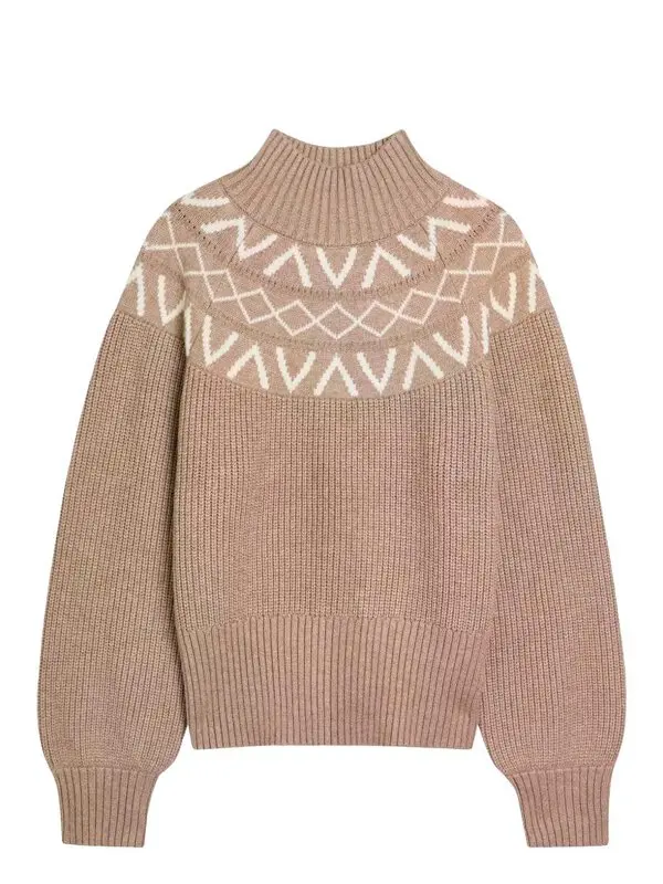 Varley Patterned Knitted Sweater - Neutrals