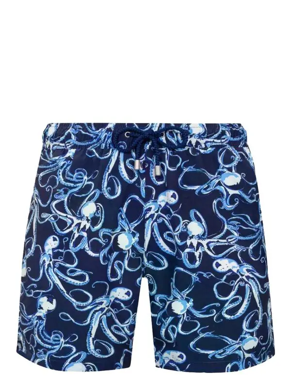 BLUEMINT Arthus Octopus-print Swim Shorts - Blue