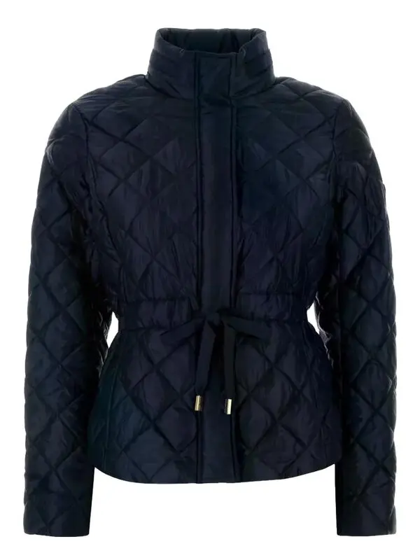 Michael Kors Quilted Tie Jacket - Blue