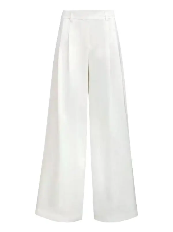 Brunello Cucinelli Pleated Palazzo Pants - White