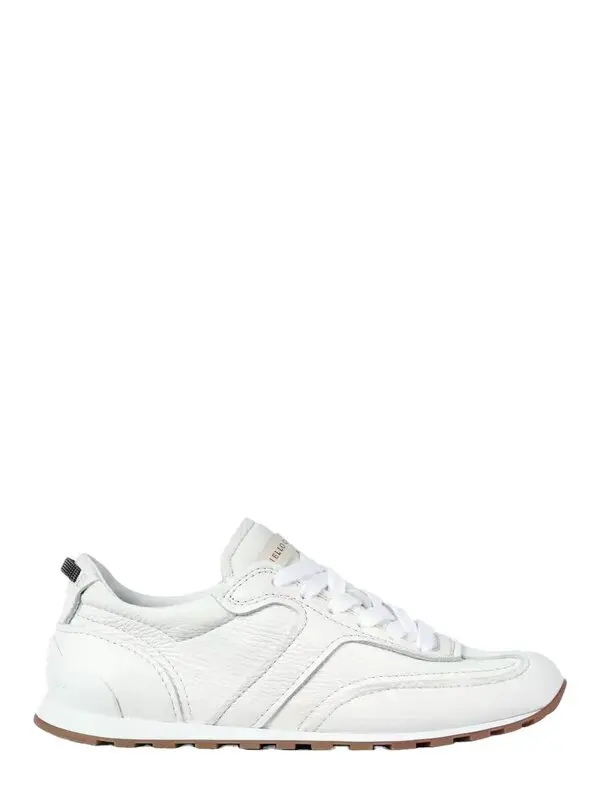 Brunello Cucinelli Leather Lace-up Sneakers - White