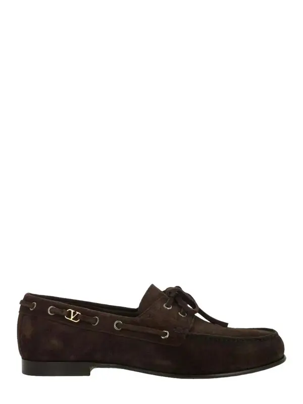 Valentino Garavani Leather Loafers - Brown