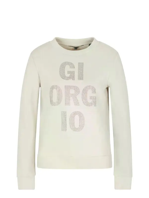Armani Exchange Embellished Sweatshirt - Neutrals
