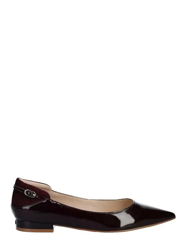 Liu Jo Buckle-detail Point Flat Pumps - Red