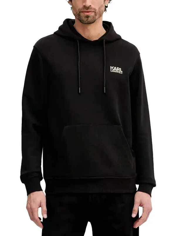 Karl Lagerfeld Logo Hoodie - Black