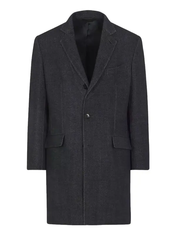 Brioni Button-front Coat With Pockets - Grey