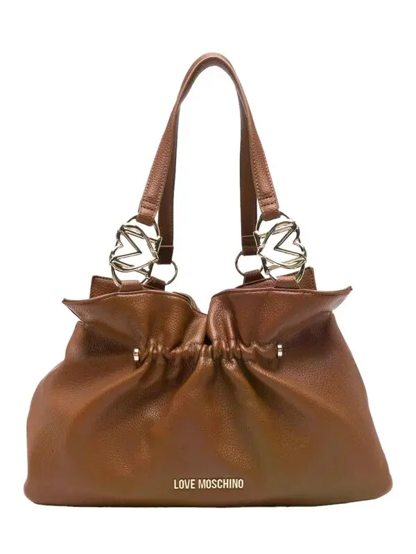 Moschino Gathered Handle Shoulder Bag - Brown