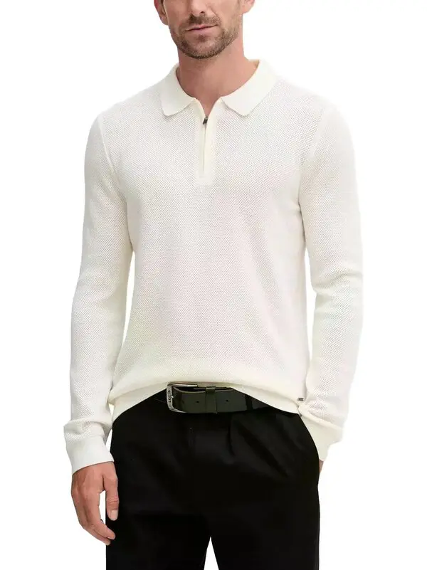 JOOP! Nadimo Half-zip Polo Shirt - Neutrals