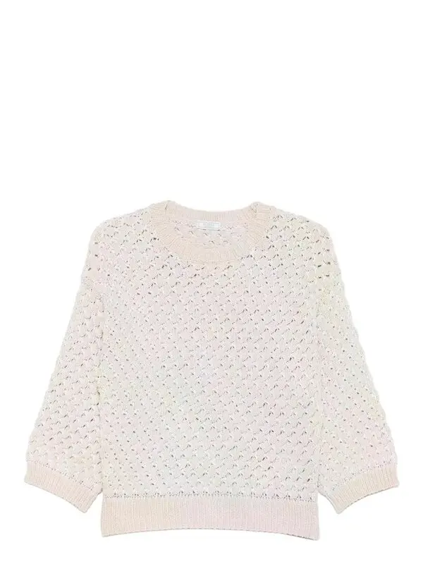 Peserico Open-knit Sweater - Neutrals