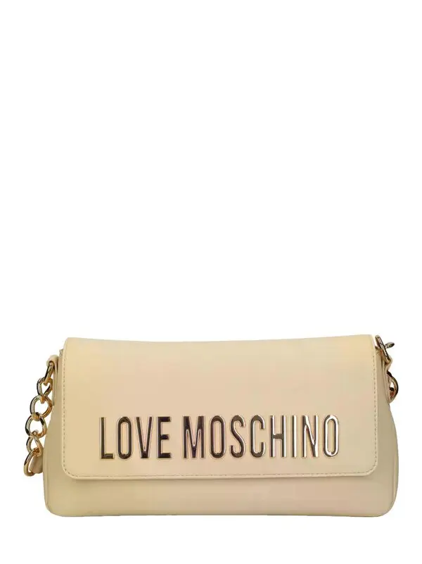 Moschino Logo-appliqué Crossbody Bag - Neutrals