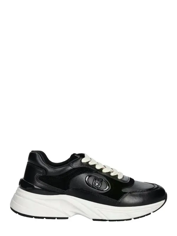 Liu Jo Logo-patch Panelled Sneakers - Black
