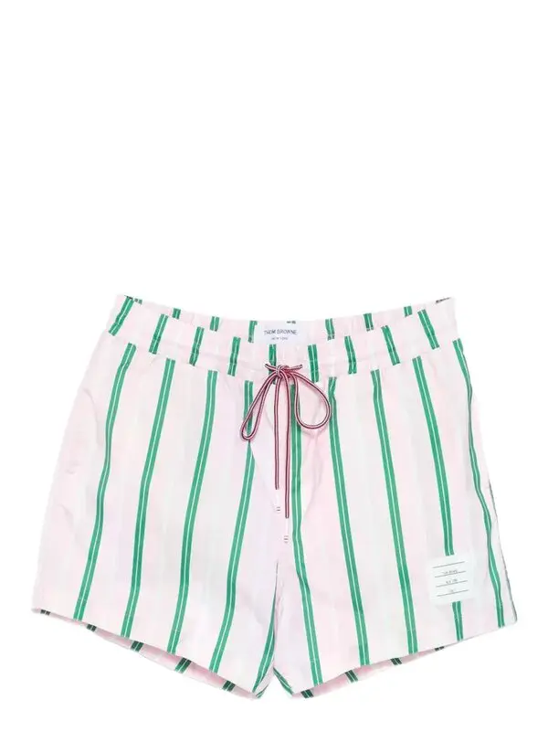 Thom Browne Striped Swim Shorts - Pink
