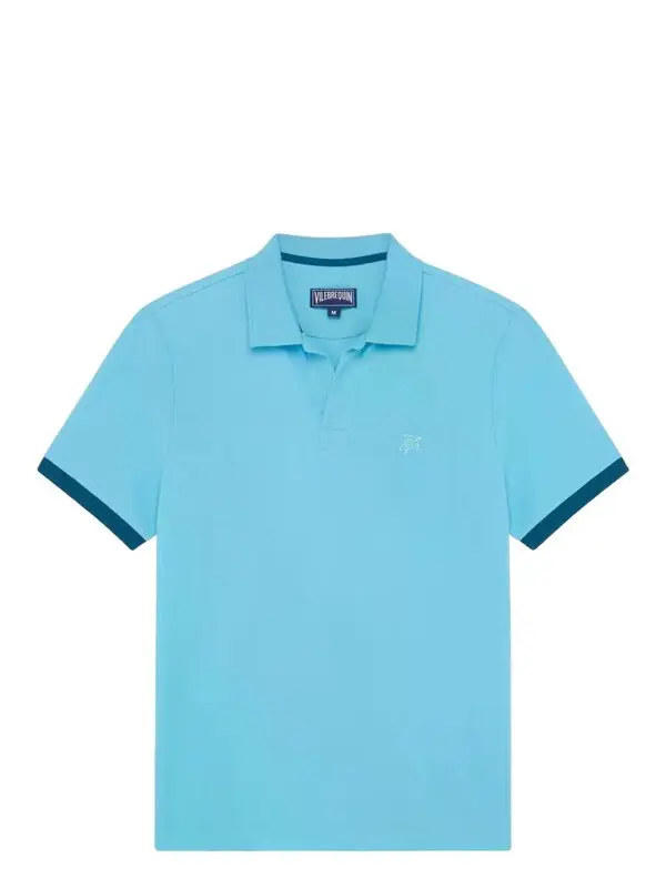 Vilebrequin Turtle-embroidered Polo Shirt - Blue