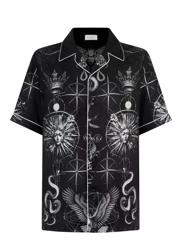Philipp Plein Printed Shirt - Black