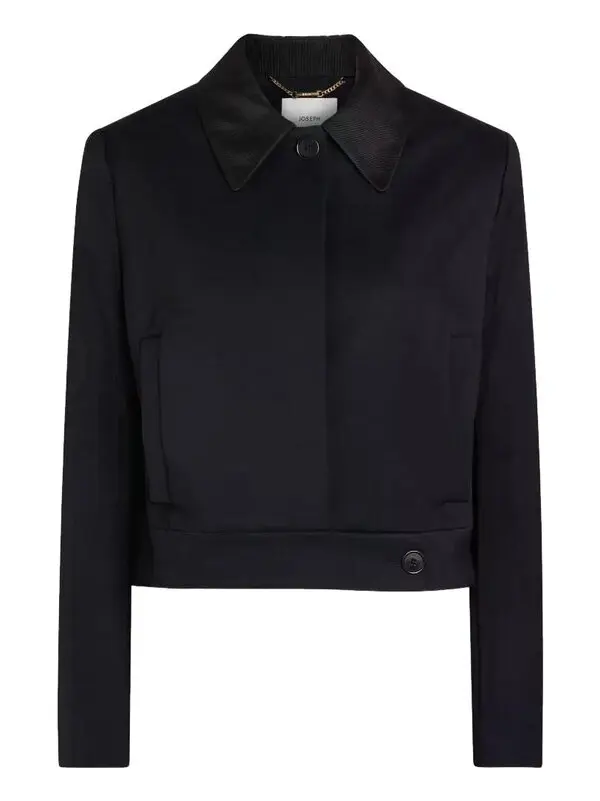 JOSEPH Abbe Boxy Stretch-crepe Jacket - Black