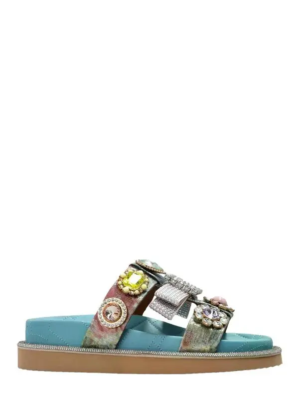 Kurt Geiger Ornate Orson Jewel-embellished Sandals - Blue